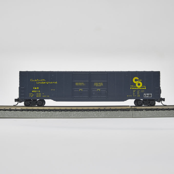 N 60FT Boxcar Chessie System – Con-Cor Trains